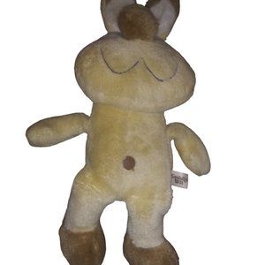 CUDDLE WIT | Toys | Vintage Cuddle Wit Goofy Face Brown Bunny Rabbit ...
